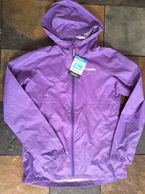 COLUMBIA Youth Switchback Rain Jacket, Large, Purple, NWT | eBay