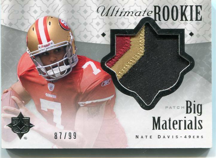 2009 Ultimate Collection - NATE DAVIS - Big Materials Jumbo 3 Color ...