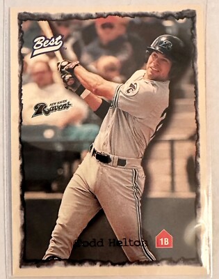 1997 Best Todd Helton New Haven Ravens #9 Colorado Rockies Baseball ...