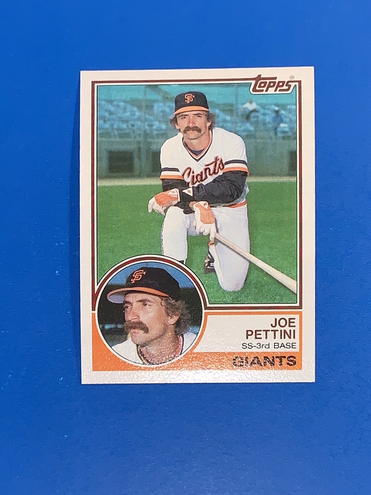 1983 Topps Joe Pettini Baseball Card #143 San Francisco Giants Set ...