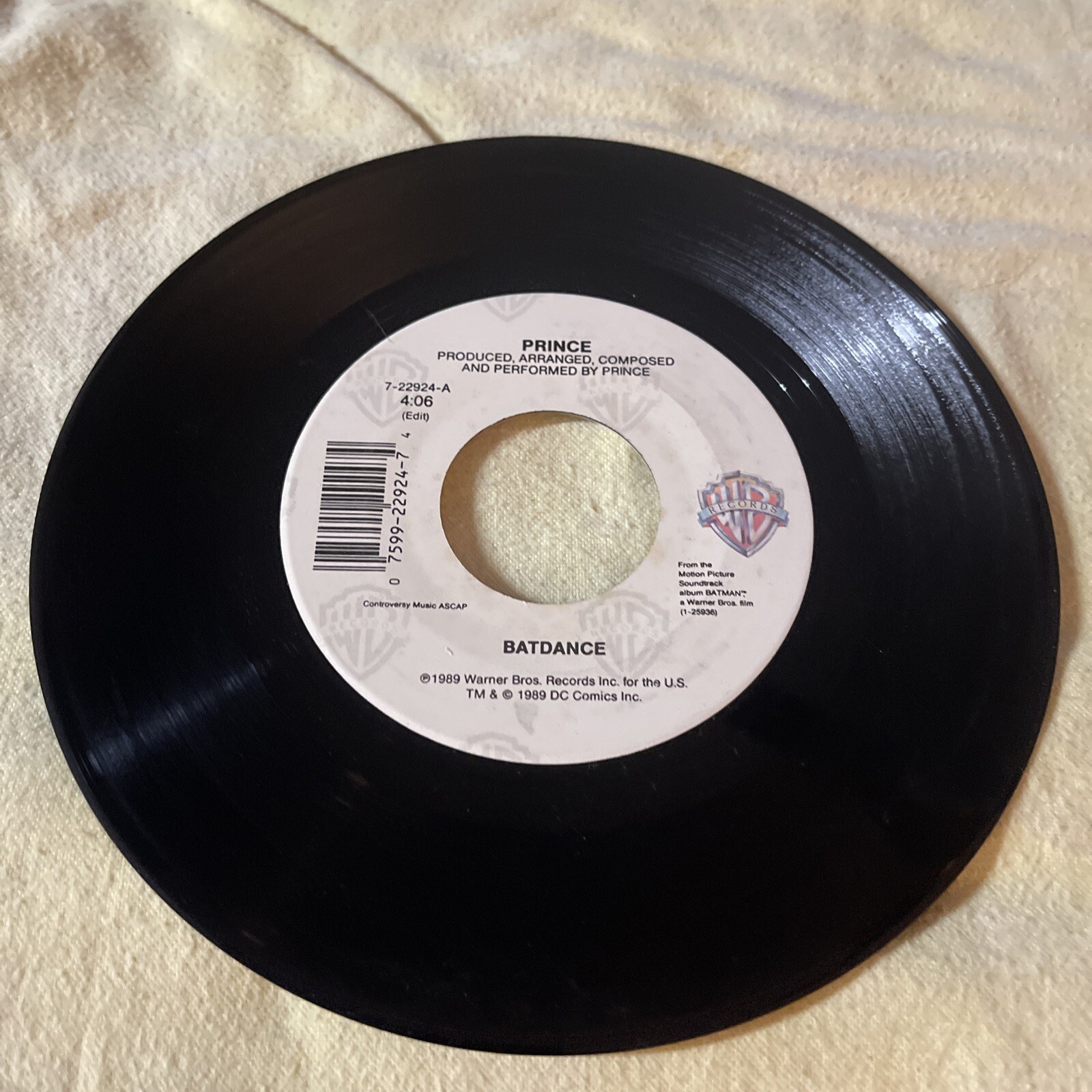 Prince "Batdance" 45 Vg+ Tested Batman Jukebox 1989 Warner Bros | eBay