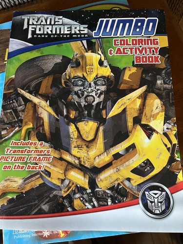 TRANSFORMERS 2011 Dark of The Moon Jumbo Coloring & Activity Book | eBay