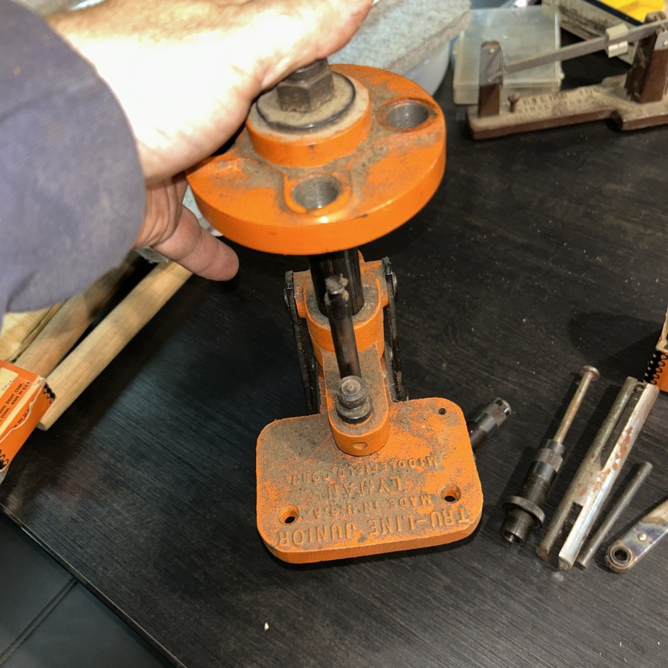 Vintage Lyman Tru Line Junior Press + No.45 Lubricator Sizer +32/20 ...