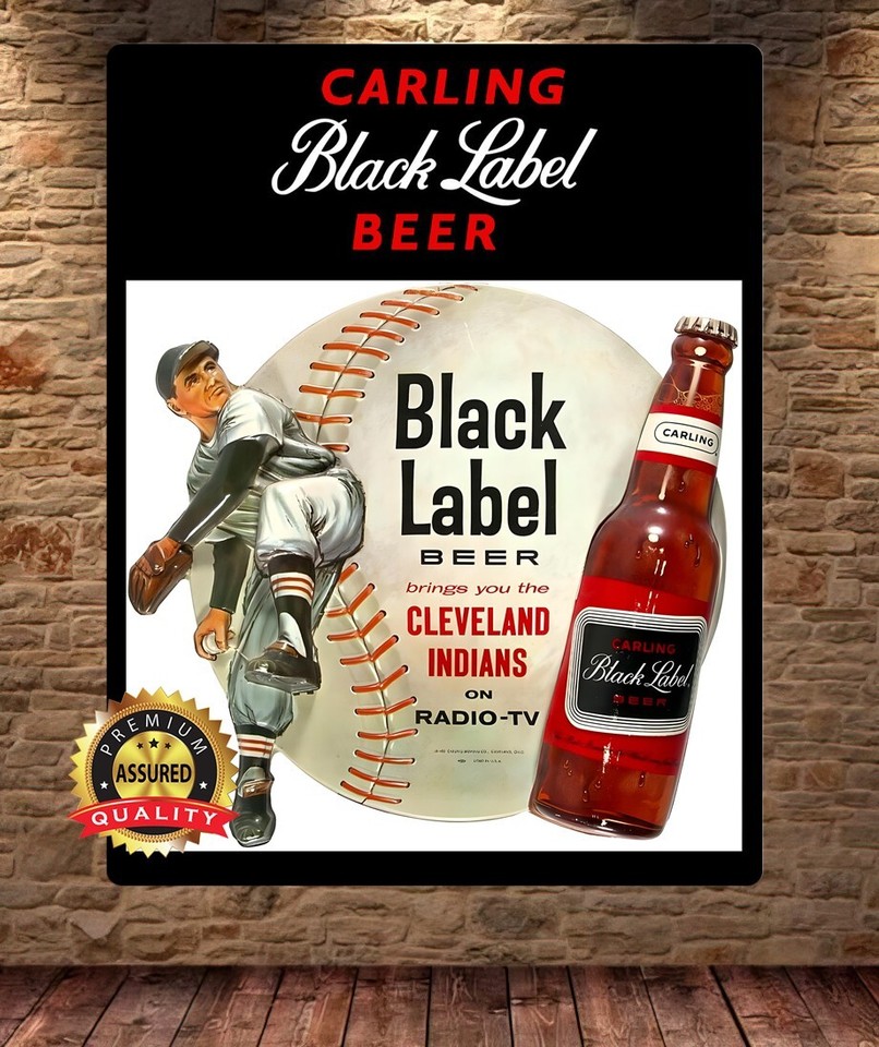 Carling Black Label Beer - Cleveland Indians - Metal Sign 11 x 14 | eBay