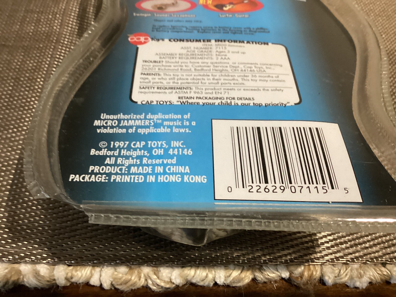 Micro Jammers Twangin Tunes Banjo CAP Toys 1995 Tested and Working for ...