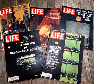Life Magazines - Group of 5 magazines of various subjects, in good ...