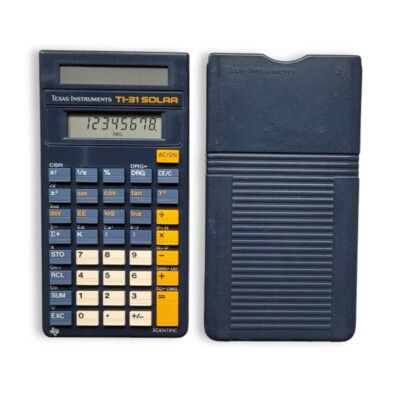 TI 31 Solar | Texas Instruments | Taschenrechner | Rarität| 1991 | eBay.de