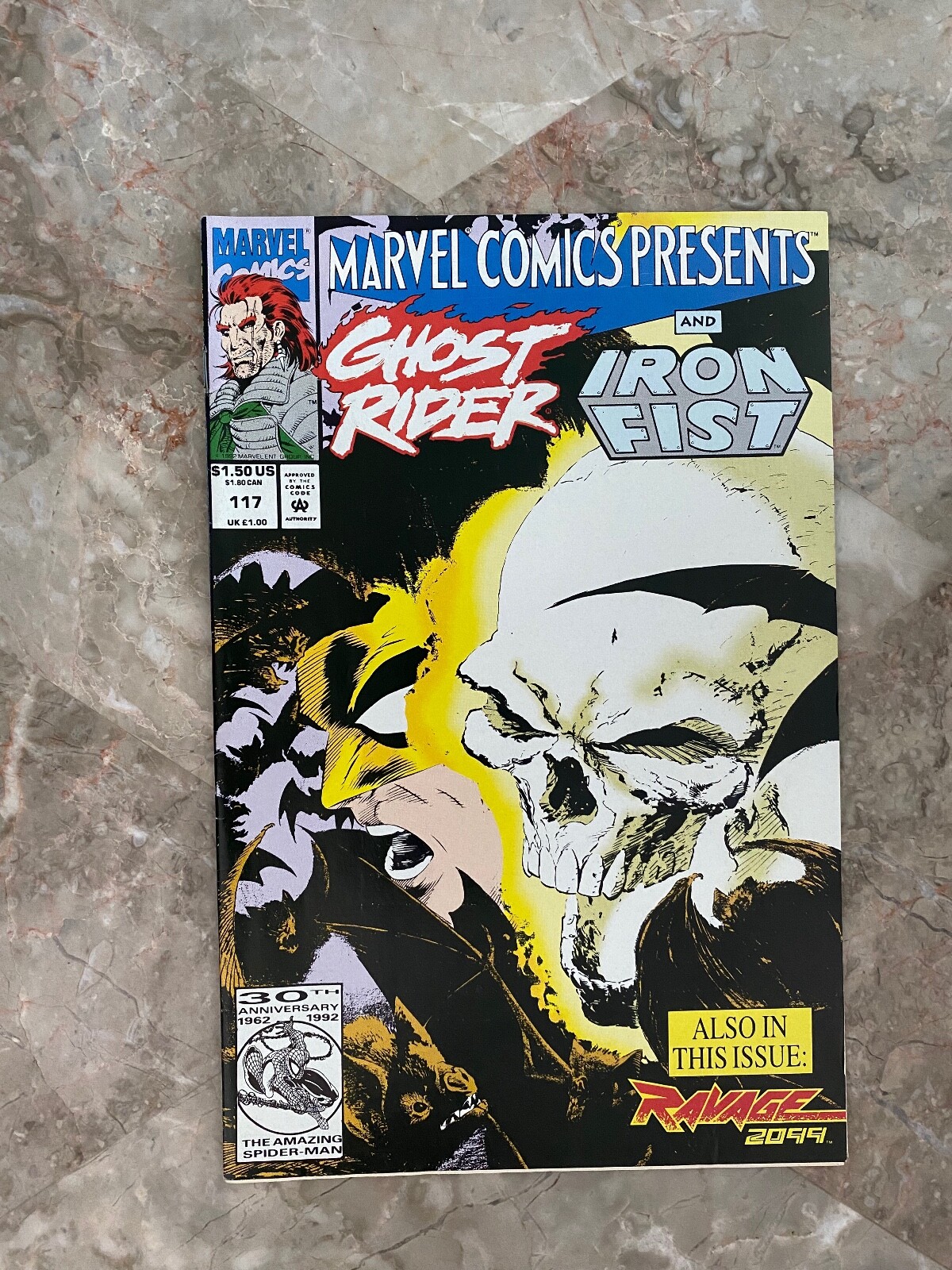 Marvel Comics Presents Ghost Rider Iron Fist #117 1992 Preview Ravage ...