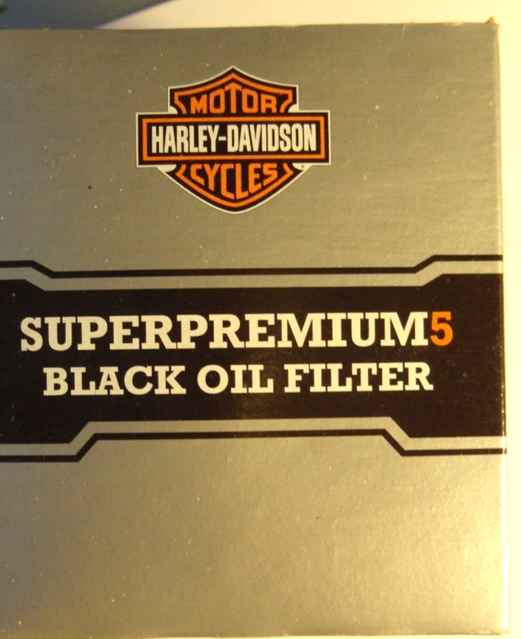 New Genuine Harley Davidson Black Super Premium 5 Oil Filter 63731-99A ...