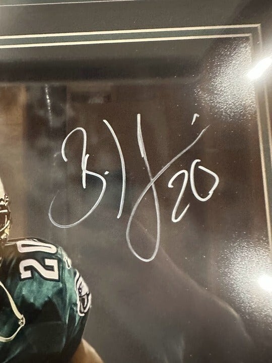 Brian Dawkins Autograph Signed Eagles Smoke Spotlight 16x20 Framed ...