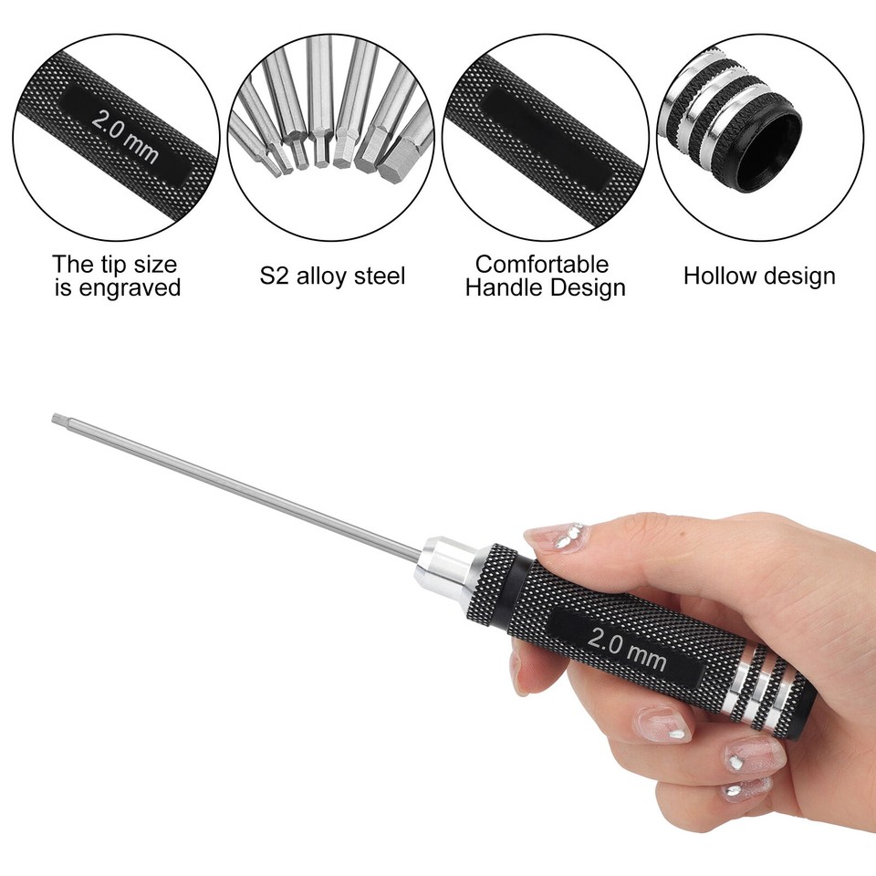 7pcs Hex Nut Screwdriver Set Repair Tool for RC Car Traxxas Helicopter ...