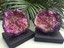 Large Pink Geode Pair W/Stands Crystal Geode Quartz Moroccan Geode Half ...