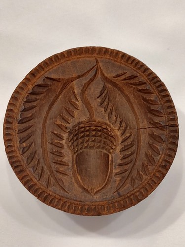 Fine Hand Carved Geometric Acorn Butter Stamp. Butter Mold | eBay