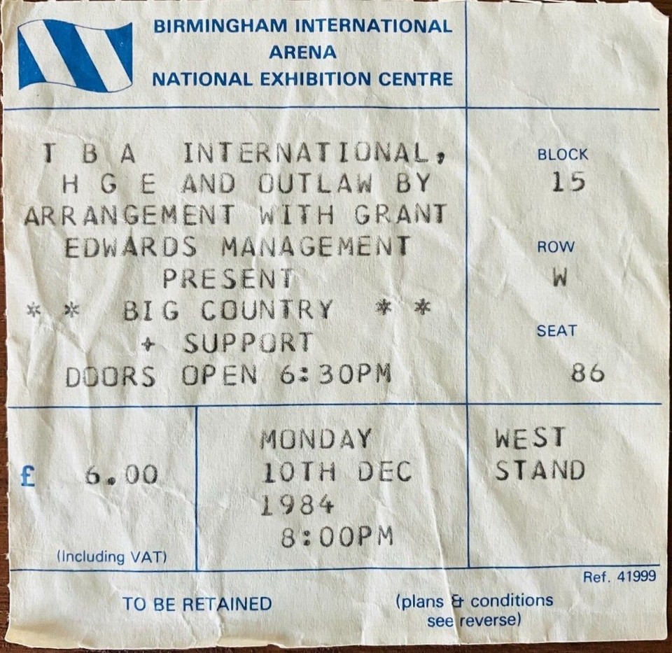 Collectors Ticket Stubs from Music Concerts *Choose from List 2* | eBay