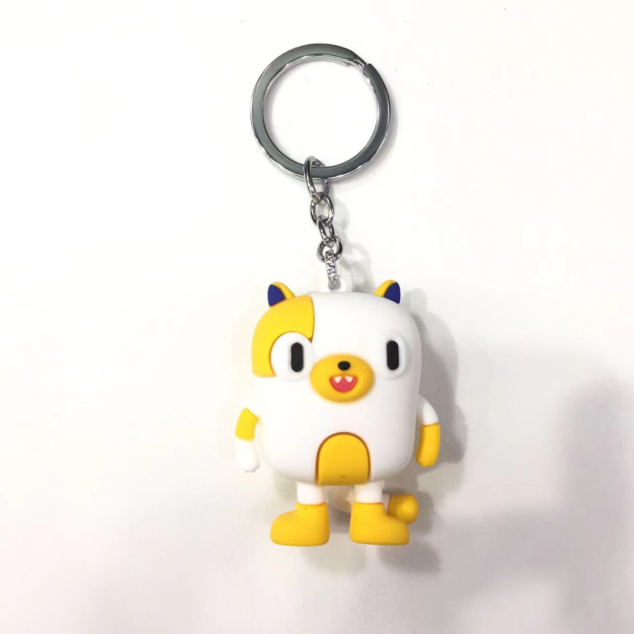 Adventure Time Cake Jake BMO FINN 3D Silicone Keychain Key Chain Ring ...