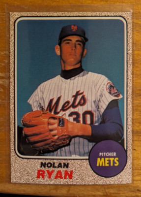 1990 Nolan Ryan 1968 style rookie reprint w/o Koosman oddball promo ...