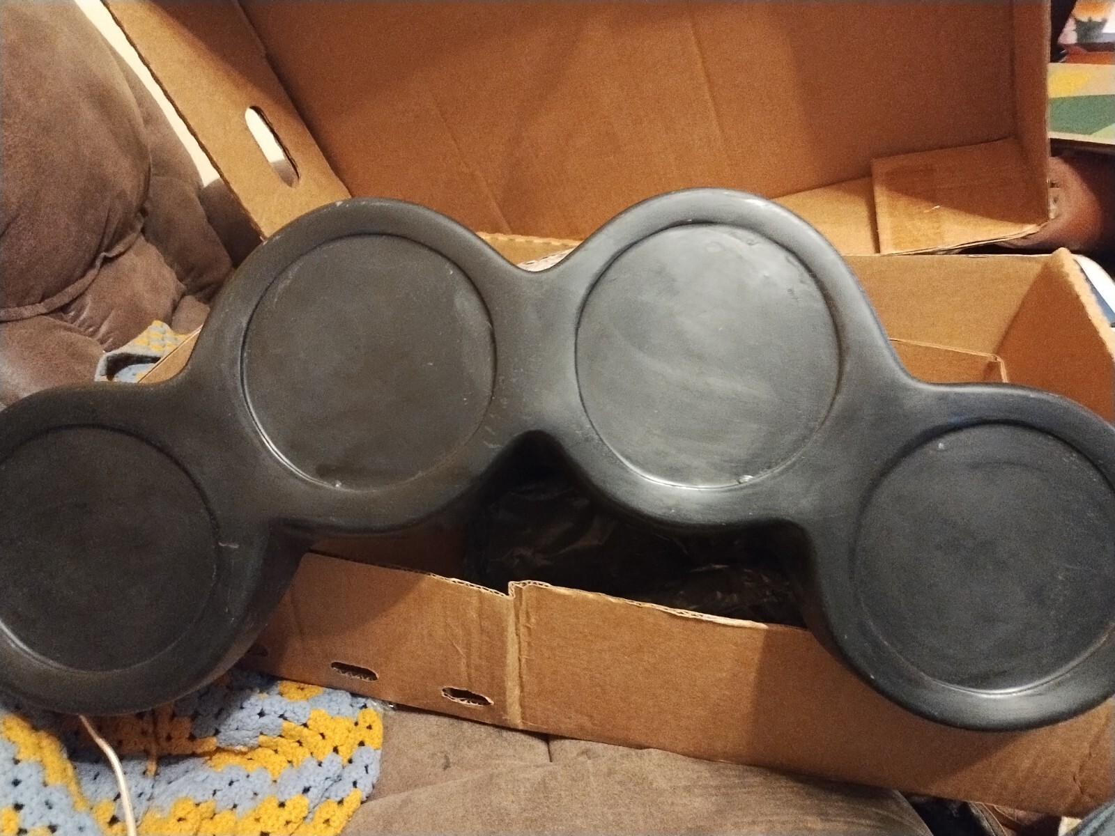 Gauge Panel Fiberglass Mounted 4 Gauge 5 1/4" Holes Boat Custom Race ...