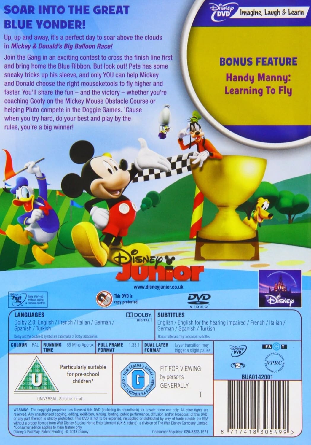 Mickey Mouse Clubhouse and Donalds Big Balloon Race Walt Disney Movie ...