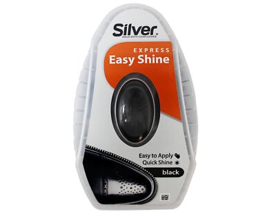 Silver Express Easy Shine Sponge - Instant Shine Shoe Polish, Black ...