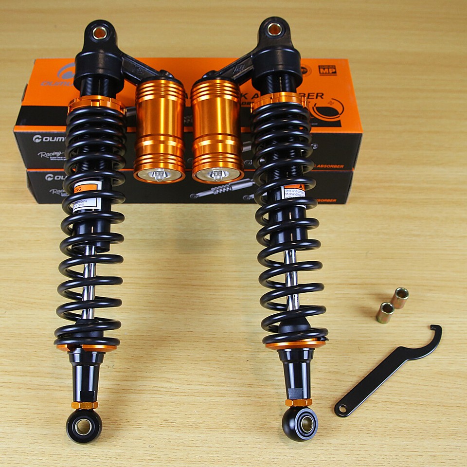 400mm Front Adjustable Air Shocks Reservoirs For Honda TRX 400EX 450R ...