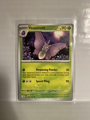 Venomoth 049/165 151 Scarlet Violet Pokemon Card | eBay