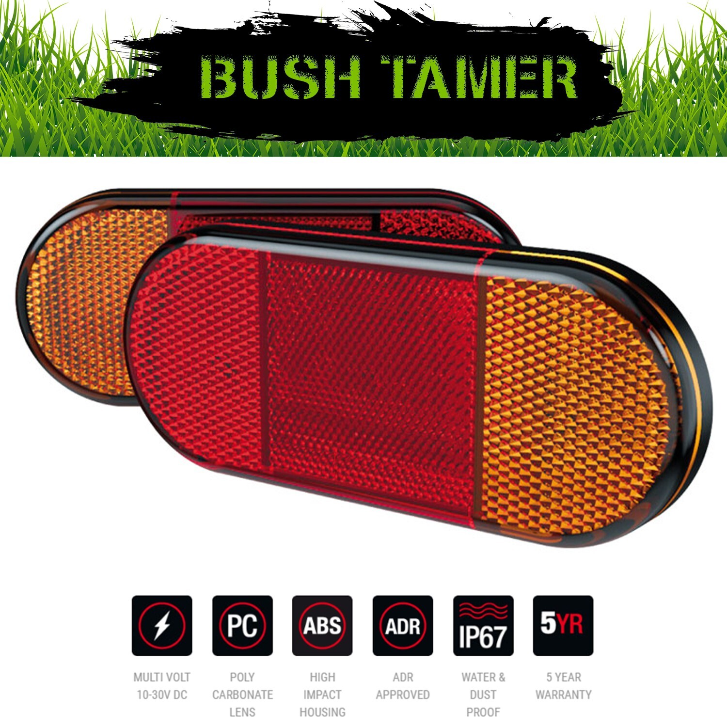 Roadvision LED Rear Combination Tail Light Lamp BR2 Series 120x50mm ...