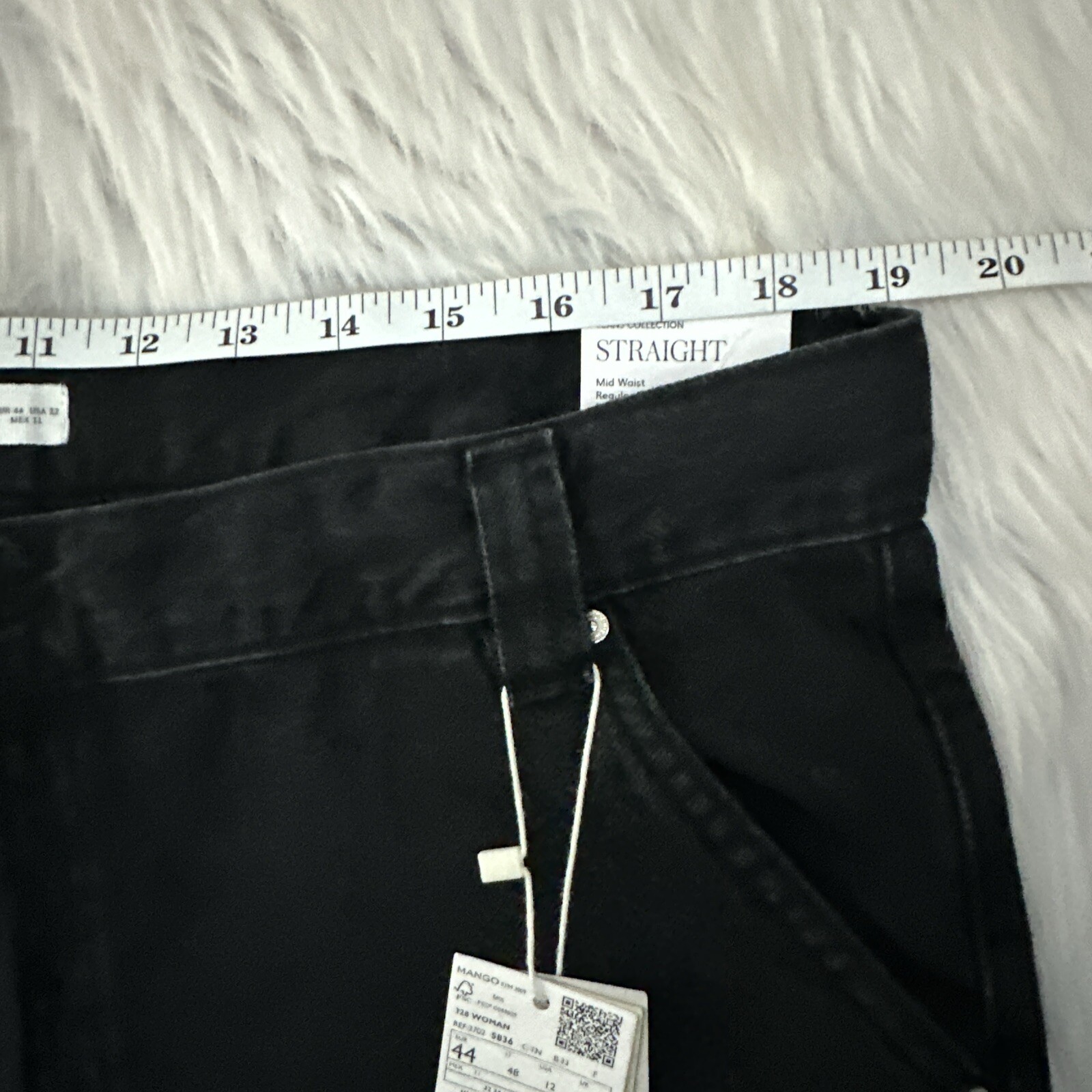 Mango MNG NWT straight mid rise jeans 44 full length reg fit | eBay