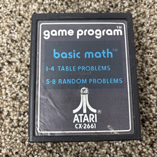 "61" Basic Math [Text Label] CX2661 (Atari 2600, 1977) | 2600+ 7800 ...