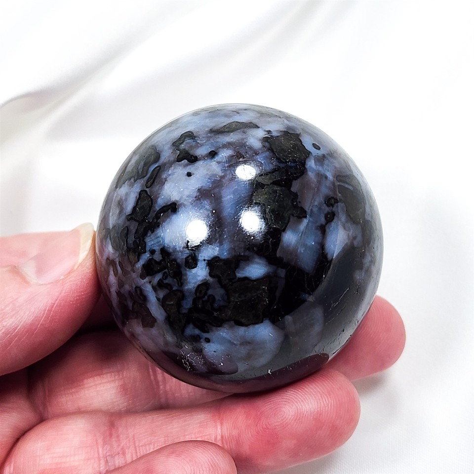 2.0 inch (50mm) Indigo Gabbro Sphere Purple & Black Crystal Ball | eBay