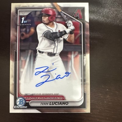IVAN LUCIANO 2024 BOWMAN CHROME 1ST AUTOGRAPH BASEBALL DBACKS AUTO | eBay