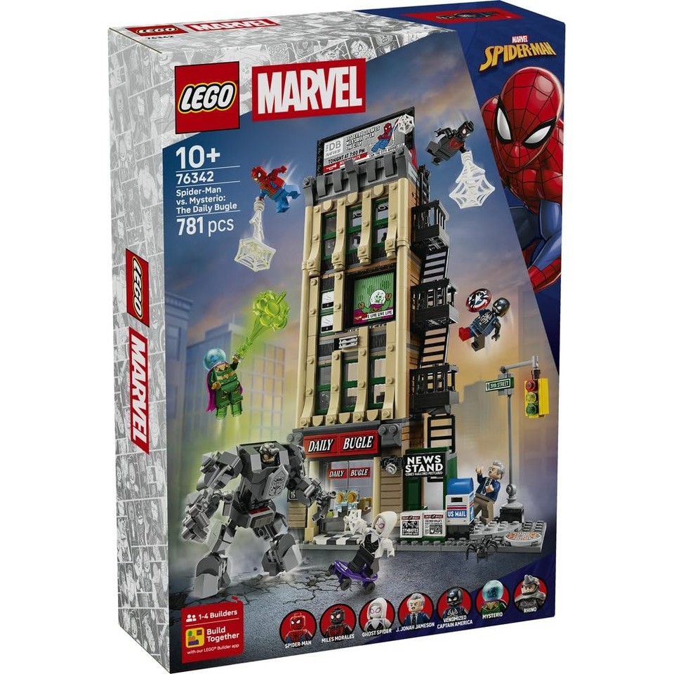 Lego Marvel Spider-Man Vs. Mysterio: Daily Bugle Toy, Birthday Gift ...