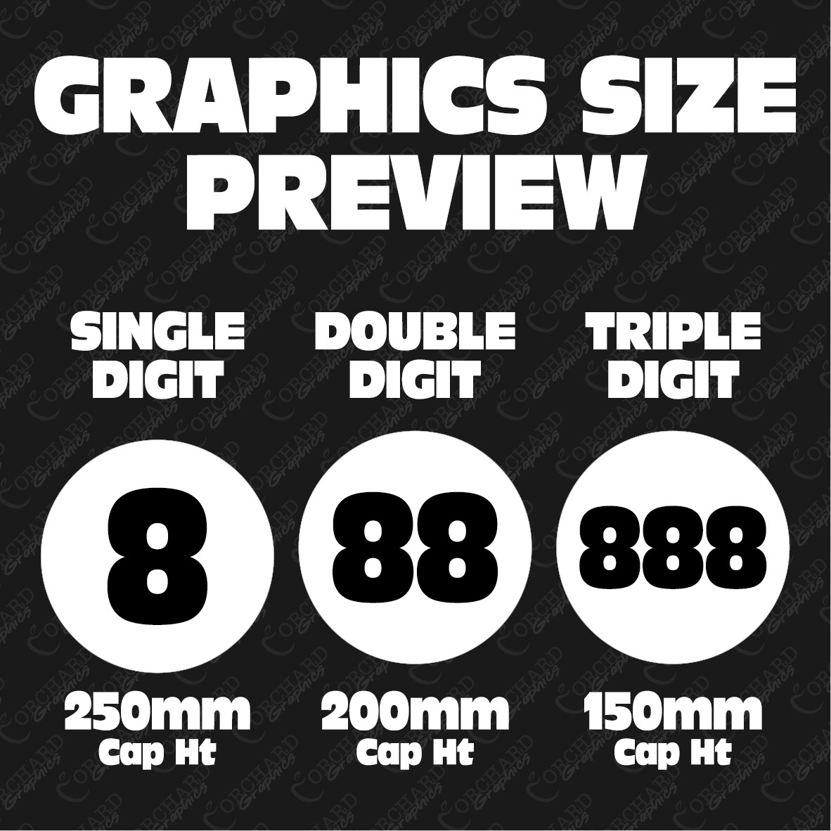 Rally Circles x3 Track Race Car Roundels & Numbers Vinyl Sticker Decal ...