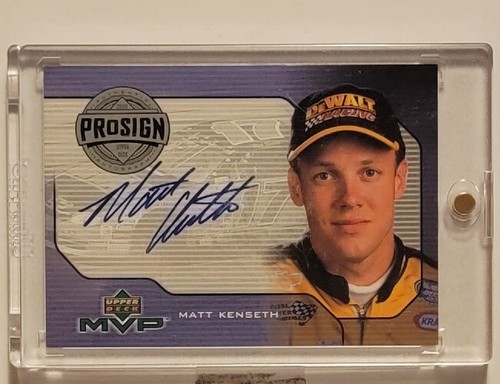 Matt Kenseth NASCAR 2000 UD Upper Deck MVP ProSign Autograph Trading ...