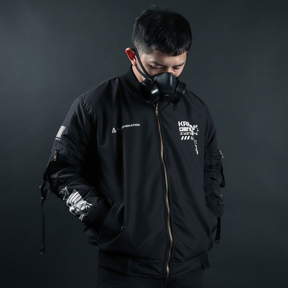 Men's Black Jacket Hoodie Bomber School Full Zip Kremlin Genesis | eBay