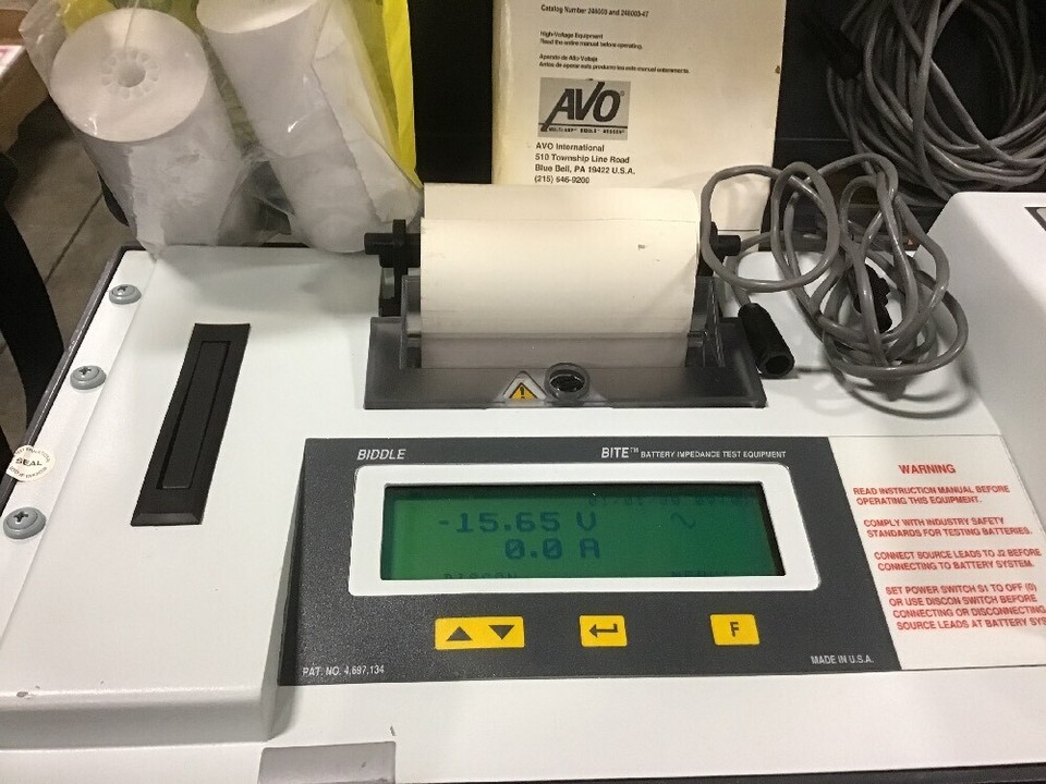 Avo/Biddle 246003 E-Bite Battery Impedance Tester w/Accessories | eBay