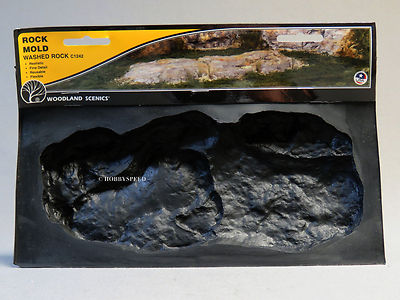WOODLAND SCENICS ROCK MOLD WASHED ROCK O HO N O GAUGE train scene ...