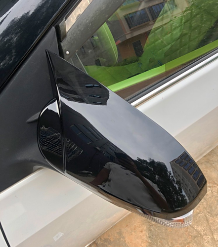 Glossy Black Oxhorn Rear View Side Door Mirror Trim For Toyota CHR C-HR ...
