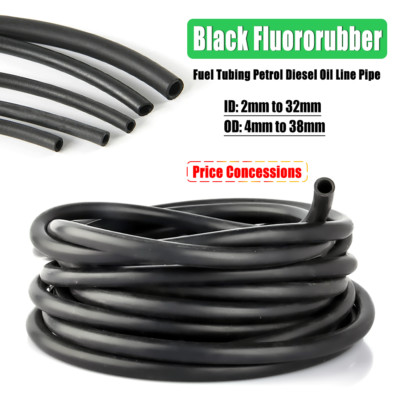 OD 4-38mm ID 2-32mm Fluorine Rubber Fuel Tubing Petrol Diesel Oil Line ...
