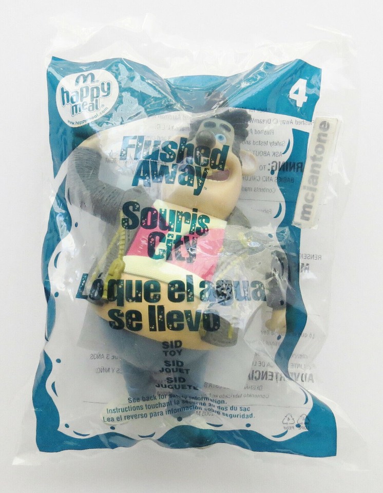 McDonald's 2006 FLUSHED AWAY DreamWorks Movie RODENT Rat Sewer YOUR Toy ...