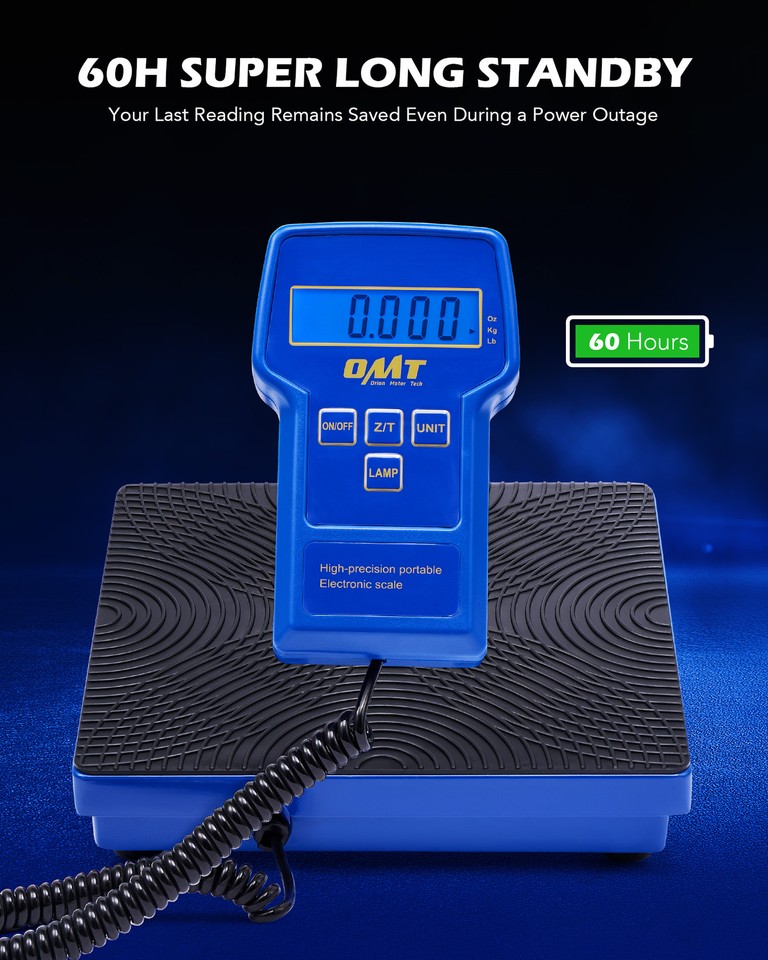 Electronic Refrigerant Scale Digital Weight Charging Freon Weight 220LB ...