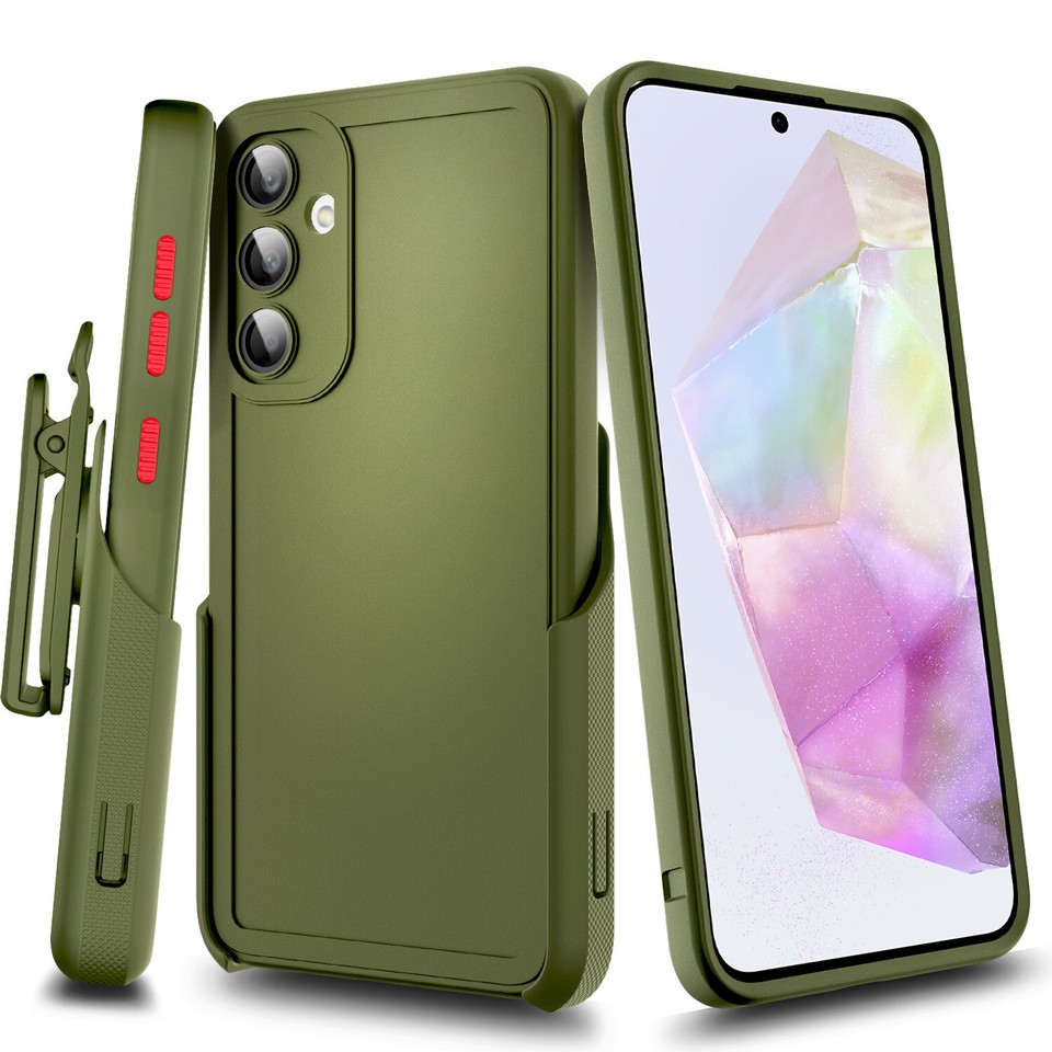 For Samsung Galaxy A35 5G Case Holster Clip Built-In Camera Lens ...