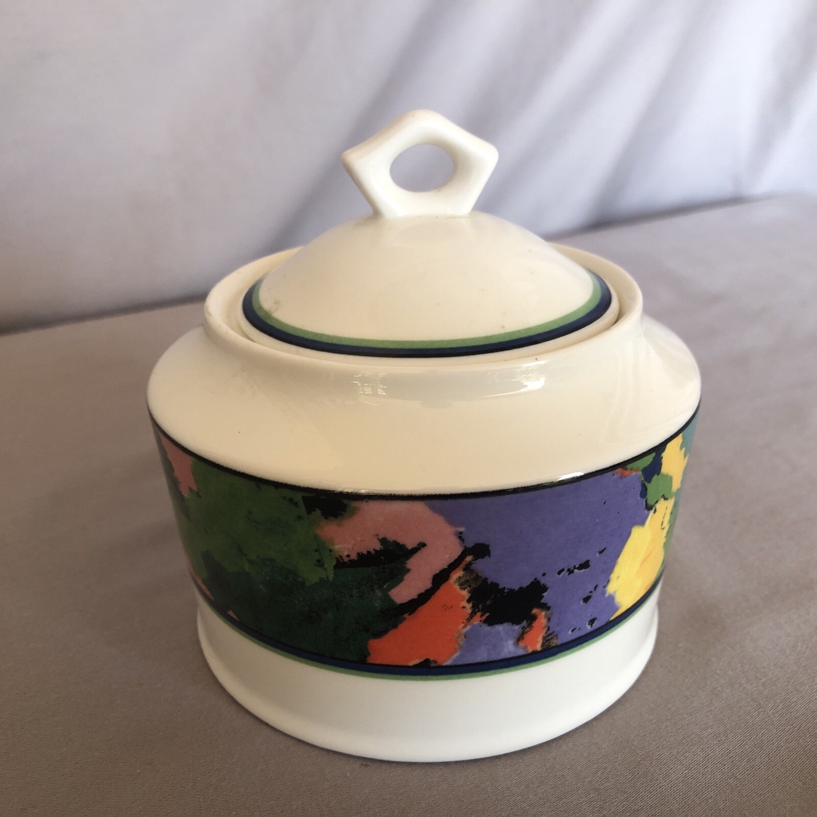 Christopher Stuart Optima HK208 Van Gogh Sugar Bowl w Lid- Strong Fine ...