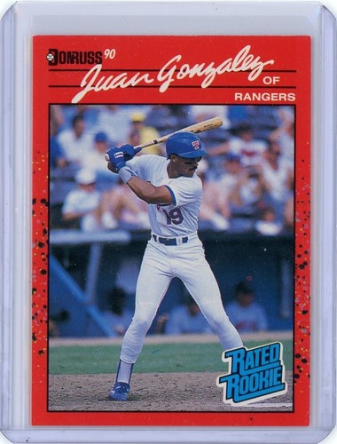1990 Donruss Baseball Juan Gonzalez Rated Rookie Card #33 | eBay