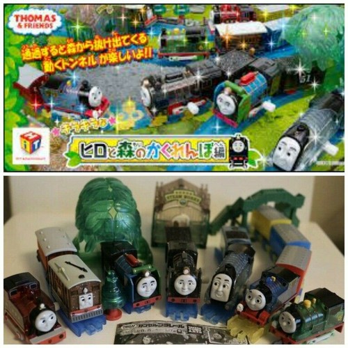Thomas & Friends Hiro Spencer Rosie Toby Henrietta TOMY Windup Set ...