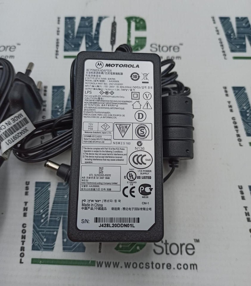 AA26990L 25012006001 MOTOROLA AC POWER ADAPTER 14.5V 1.5A | eBay