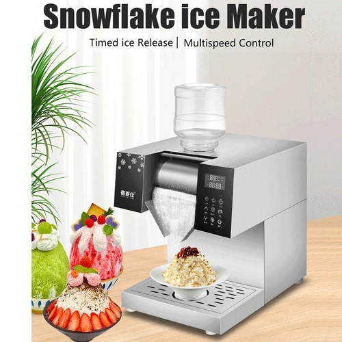 Commercial Snow Flake Ice Maker 180 KG/24 H Desktop Snowflake Ice ...