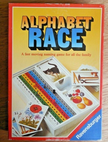 EUC Vintage 1986 Ravensburger "Alphabet Race" Game for 2-5 Players Ages ...