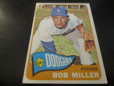 BOB MILLER (los angeles dodgers - pitcher) 1965 TOPPS card #98 ...