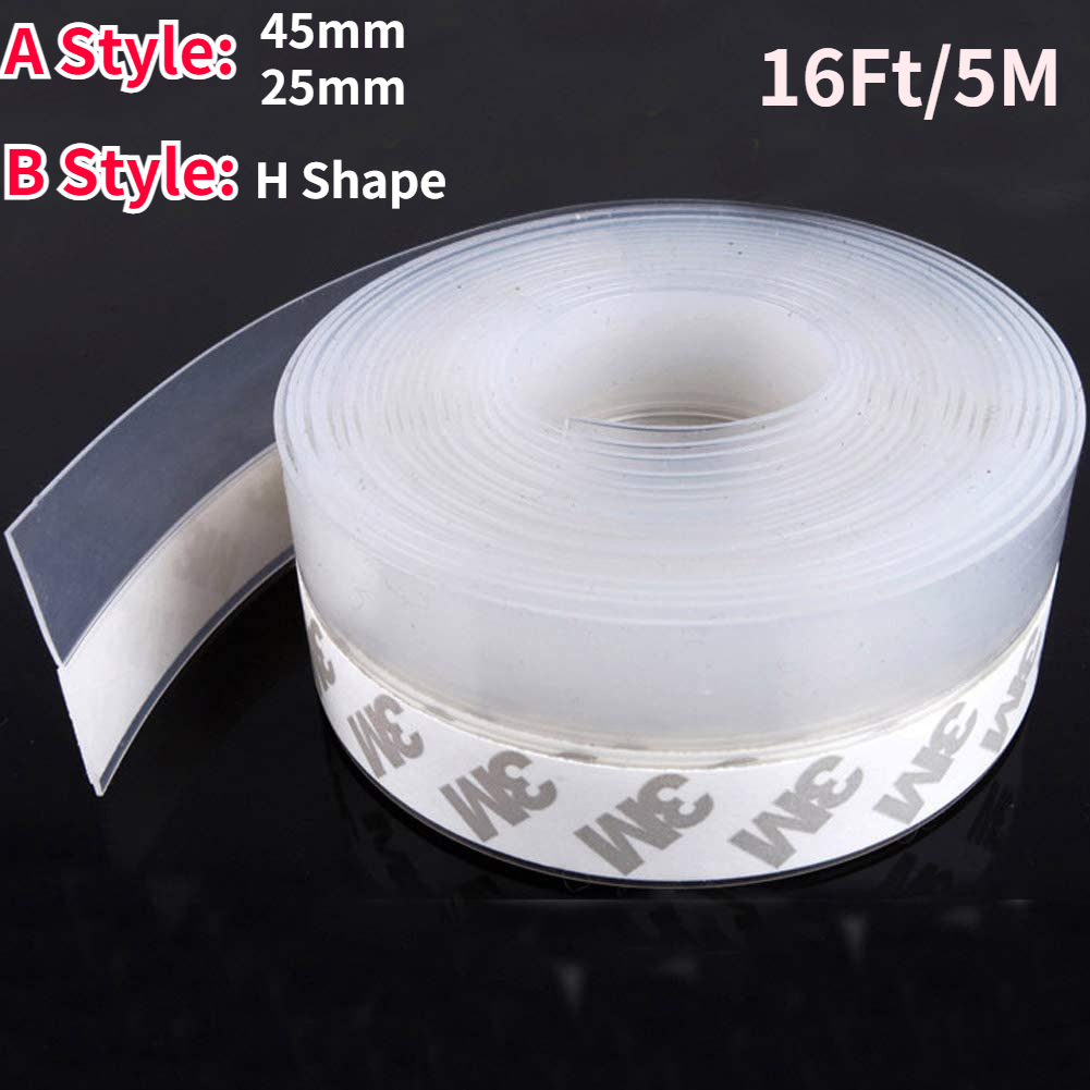16FT Weather Stripping Door Seal Self Adhesive Draft Blocker Bottom ...