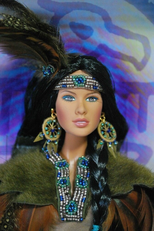 STUNNING NATIVE AMERICAN BARBIE AS 'WIND RIDER'-NRFB-COMES W/ORIGINAL ...